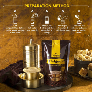 Get Malgudi Filter Coffee Powder 80:20 Online – Continental Coffee