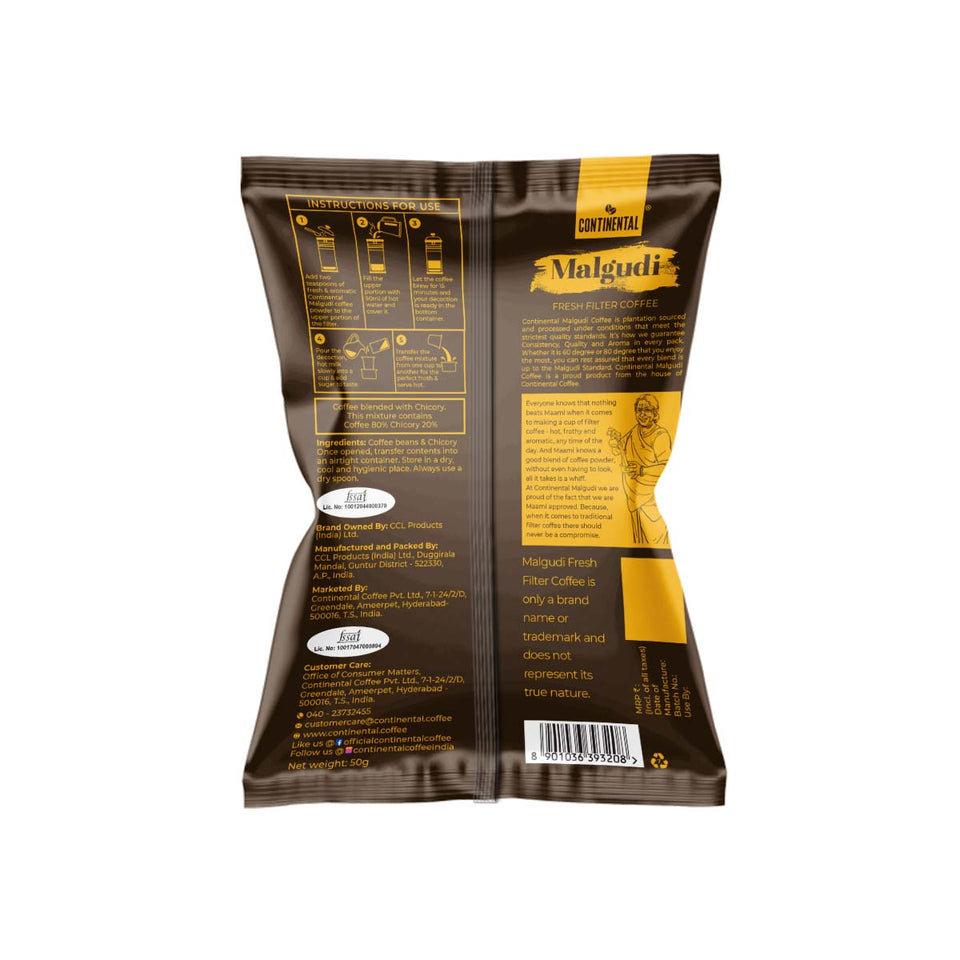 Get Malgudi Filter Coffee Powder 80:20 Online – Continental Coffee
